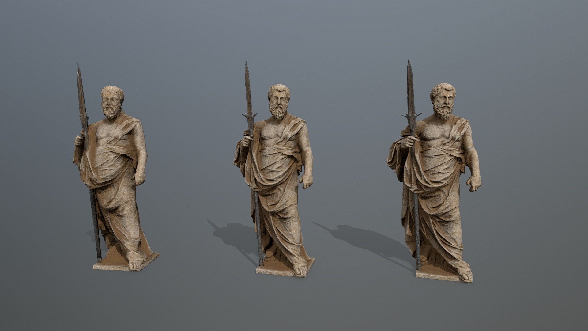 Man Statue 3D Model - TurboSquid 2365436