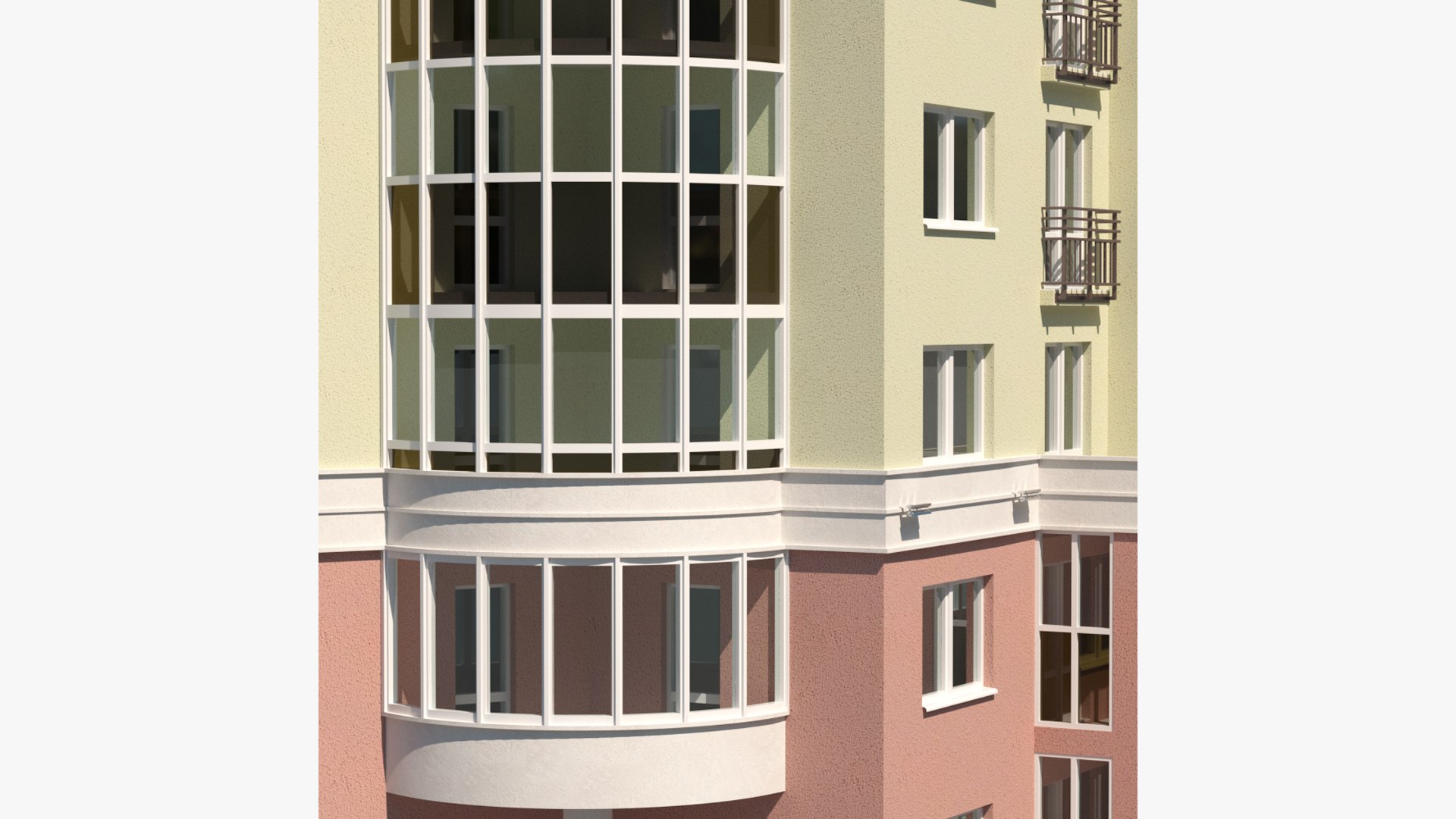 Multi-storey Residential Building 3D Model - TurboSquid 1838461