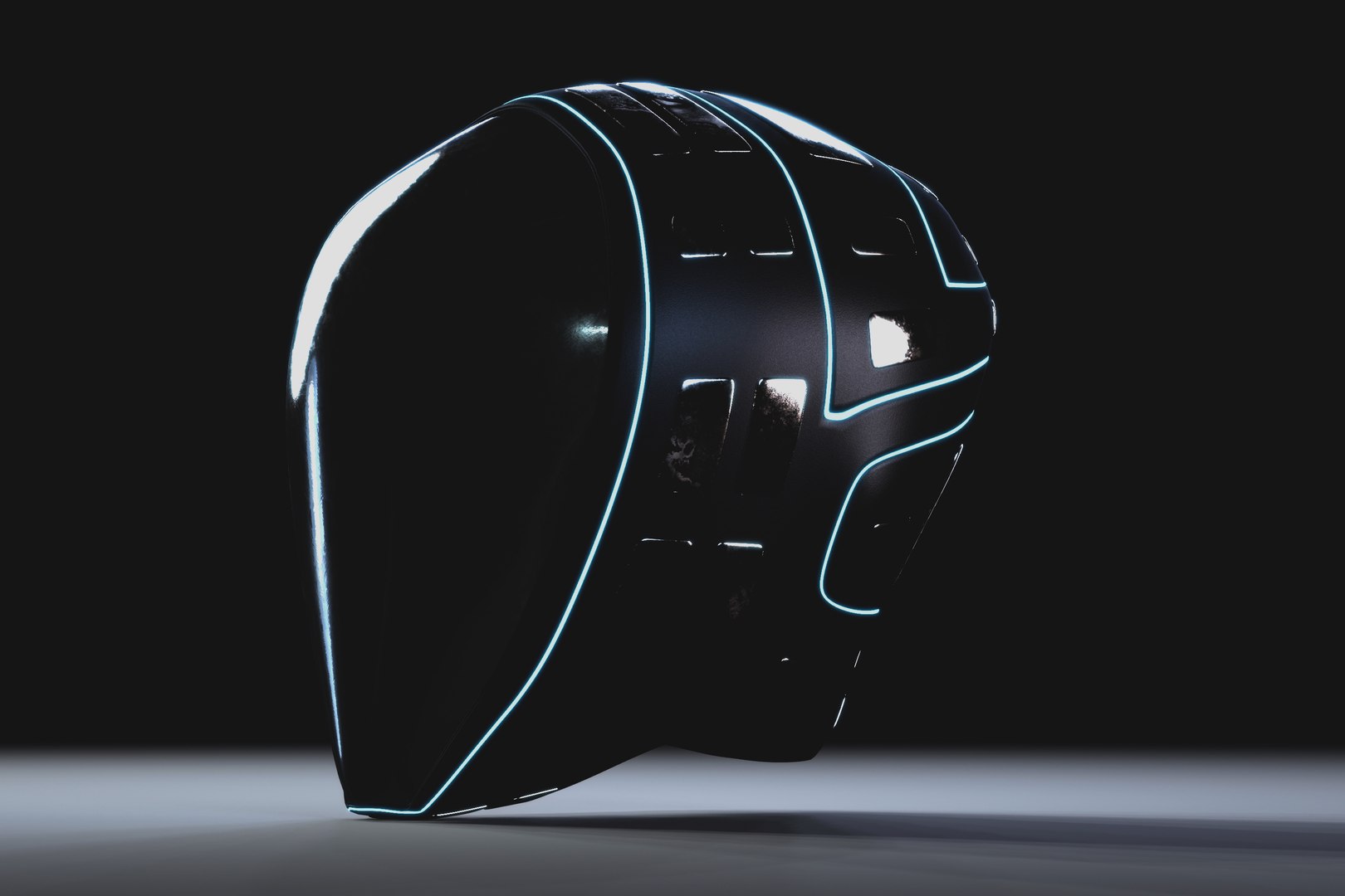 3D Helmet Futuristic Sci-Fi PBR Model - TurboSquid 1747521