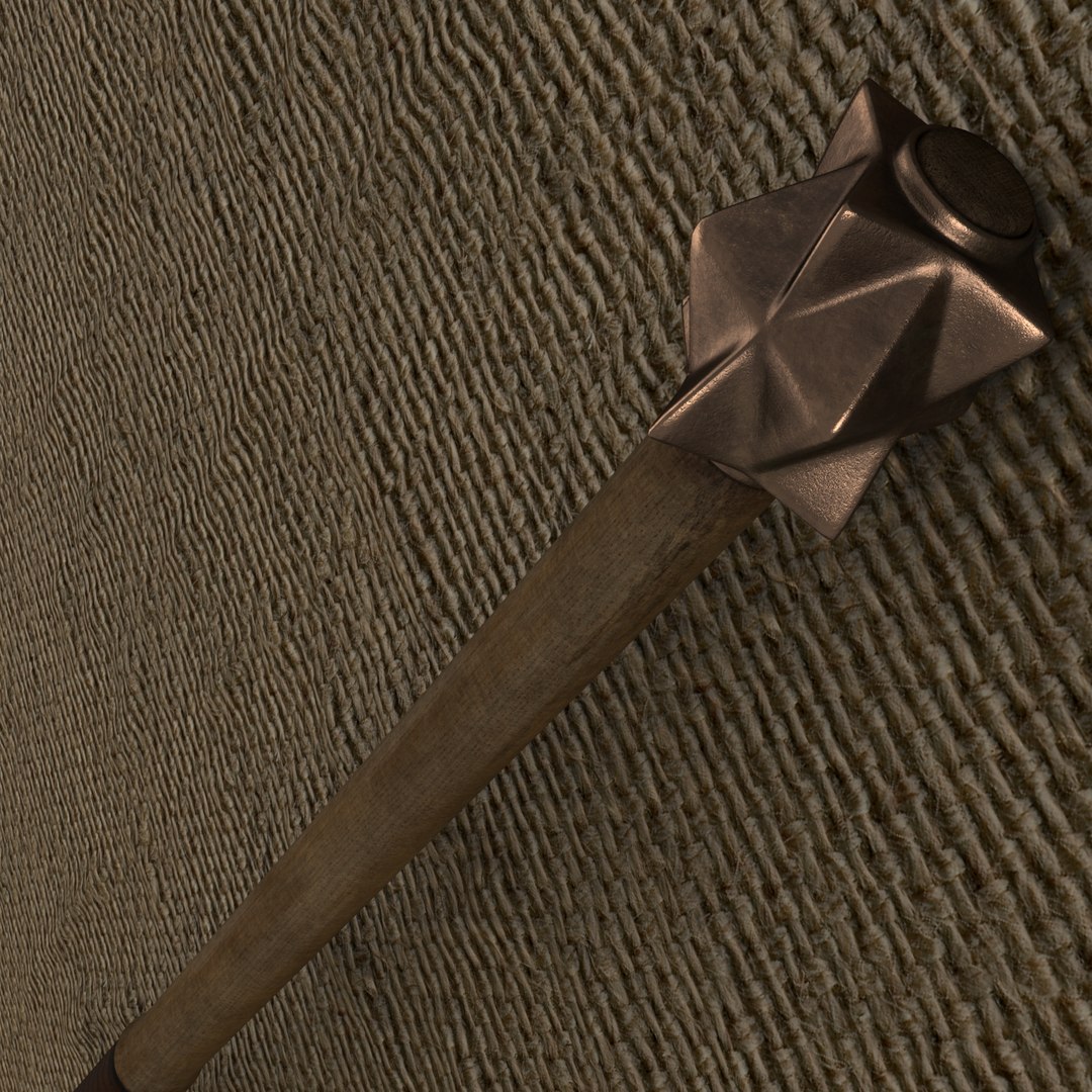 3d Medieval Mace Model
