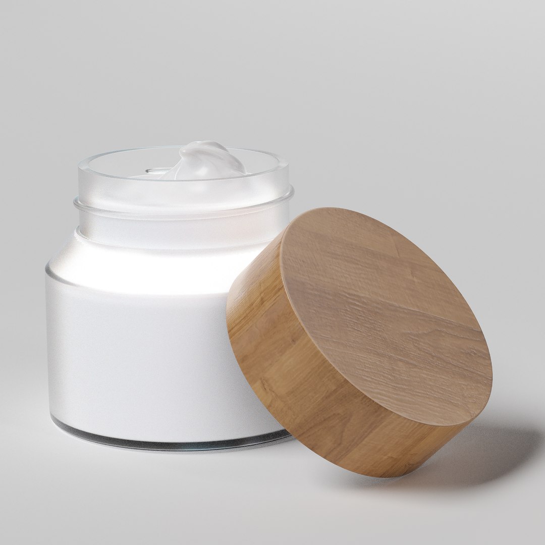 Cream Jar 35 3D model - TurboSquid 1965879
