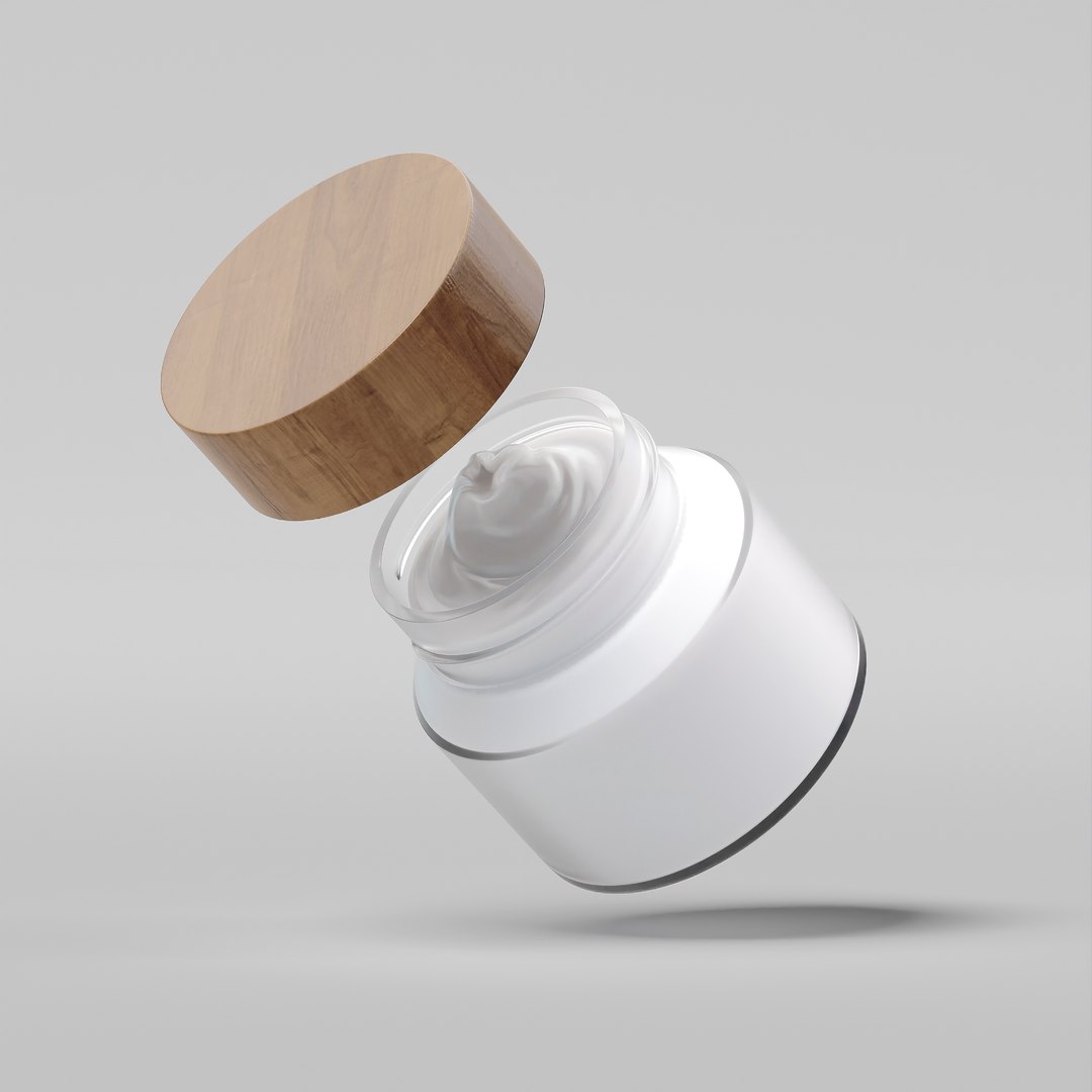 Cream Jar 35 3D model - TurboSquid 1965879