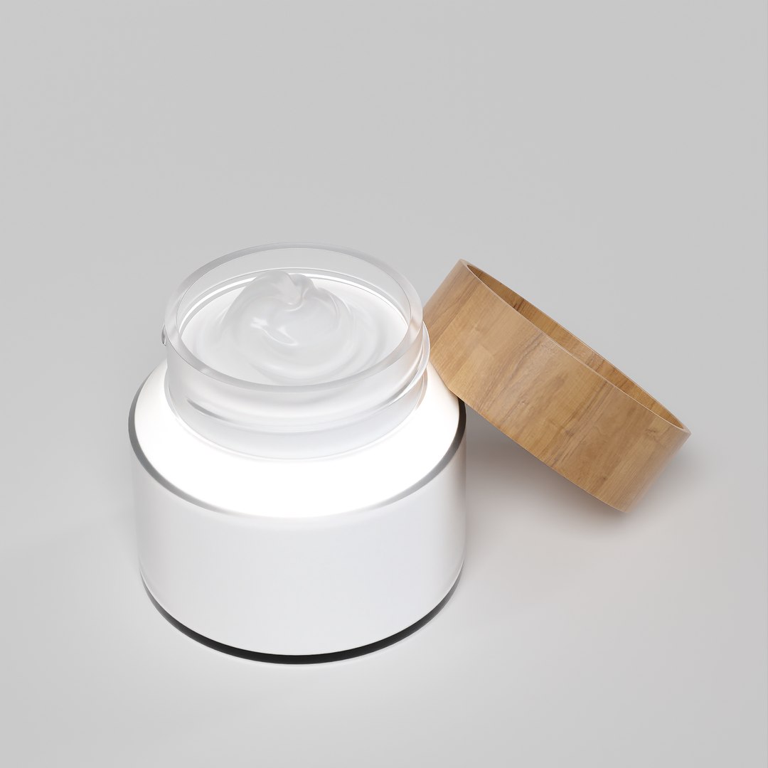 Cream Jar 35 3D model - TurboSquid 1965879