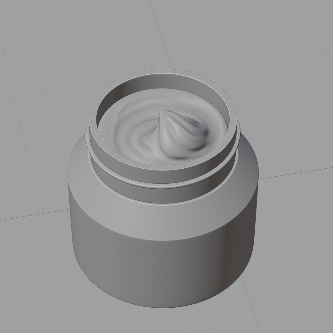 Cream Jar 35 3D model - TurboSquid 1965879