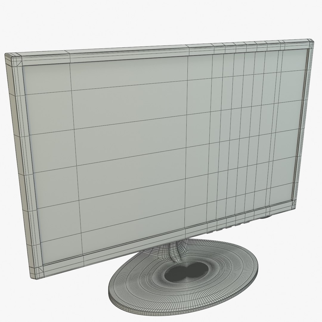 3d Model Monitor Keyboard Mouse