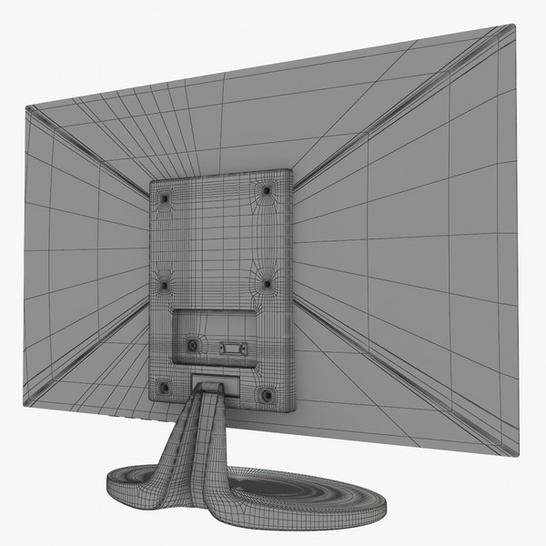 3d model monitor keyboard mouse