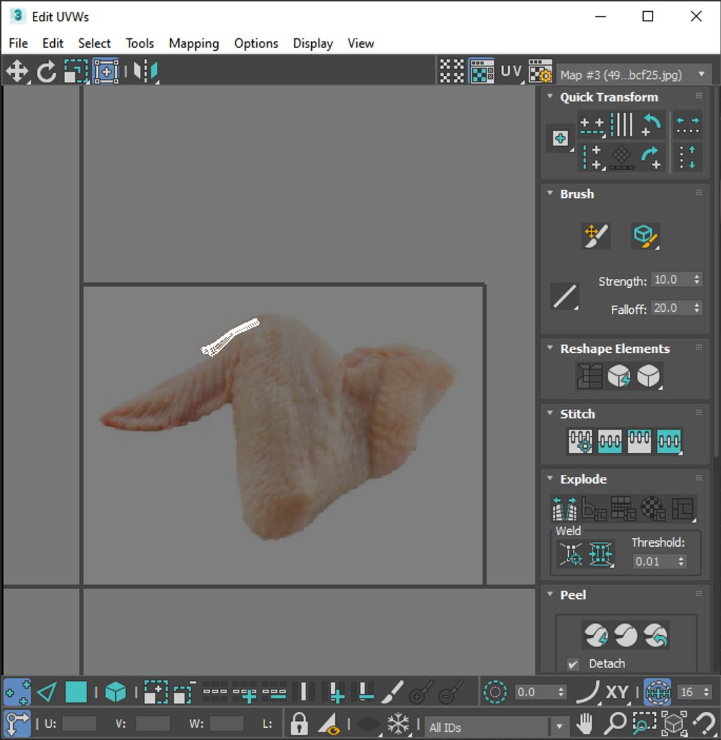 Chicken Wing 3D Model - TurboSquid 2249600