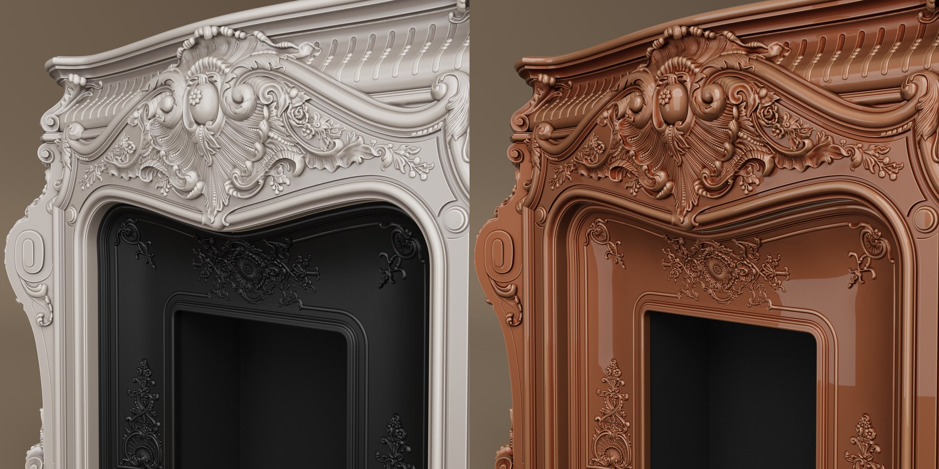 PFM Marble Fireplace MF-0018 3D Model - TurboSquid 1963954