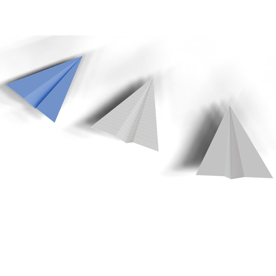 3D Paper Airplane - TurboSquid 2229562