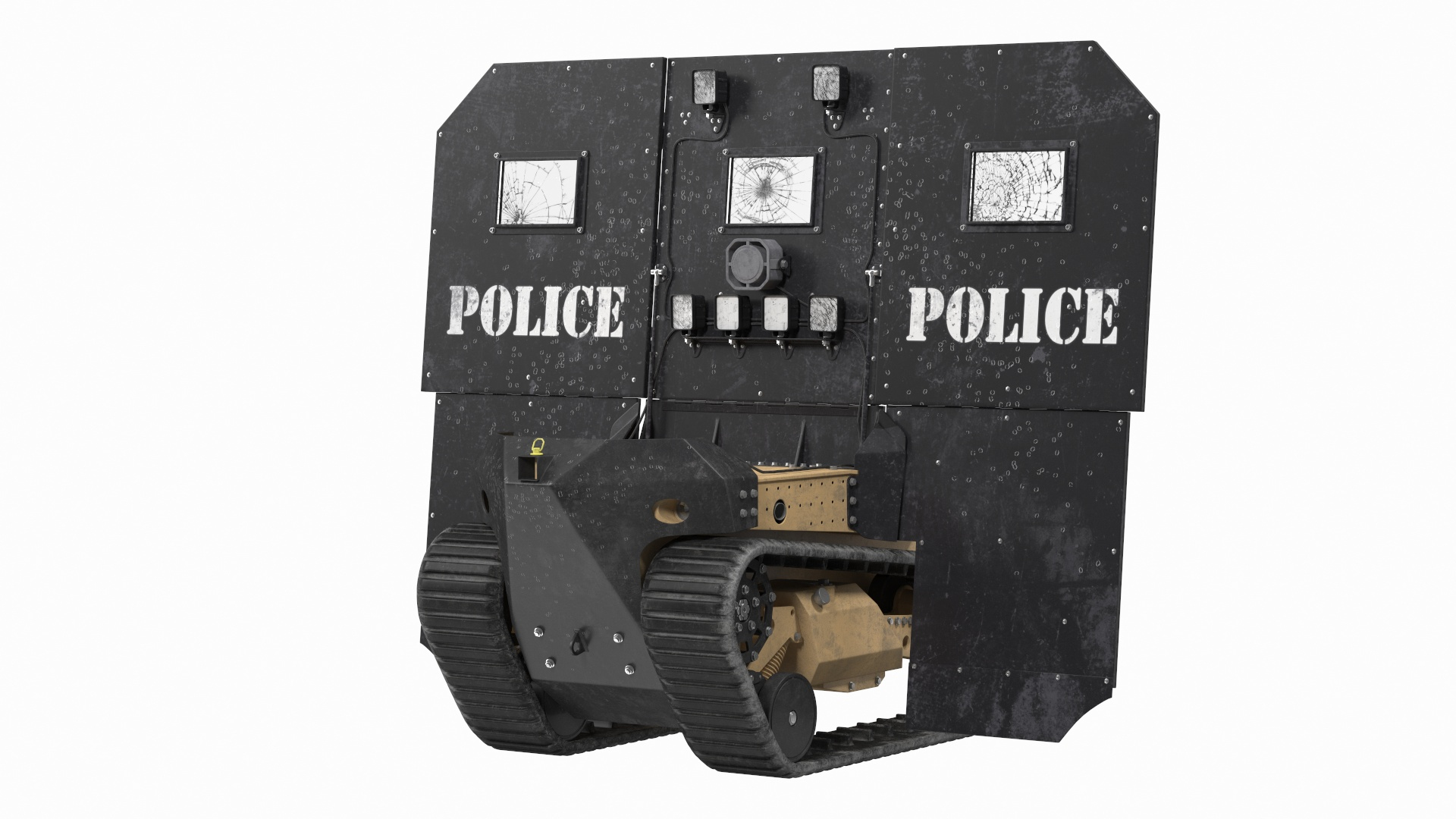 3D Damaged Rbs1 Swat Bot Model - TurboSquid 1521088