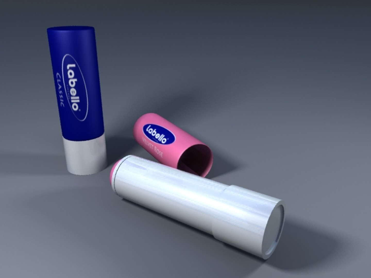 3d Model Of Labello Lipsticks