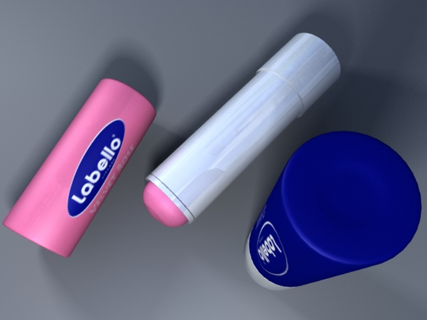 3d Model Of Labello Lipsticks