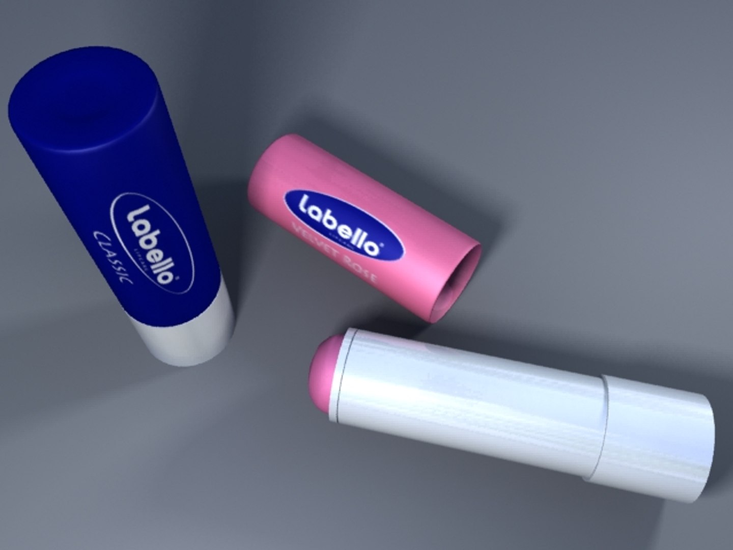 3d Model Of Labello Lipsticks