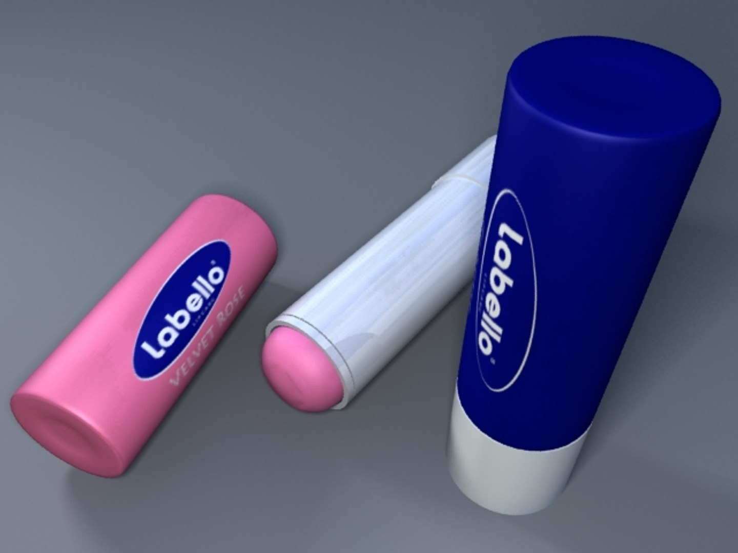 3d Model Of Labello Lipsticks