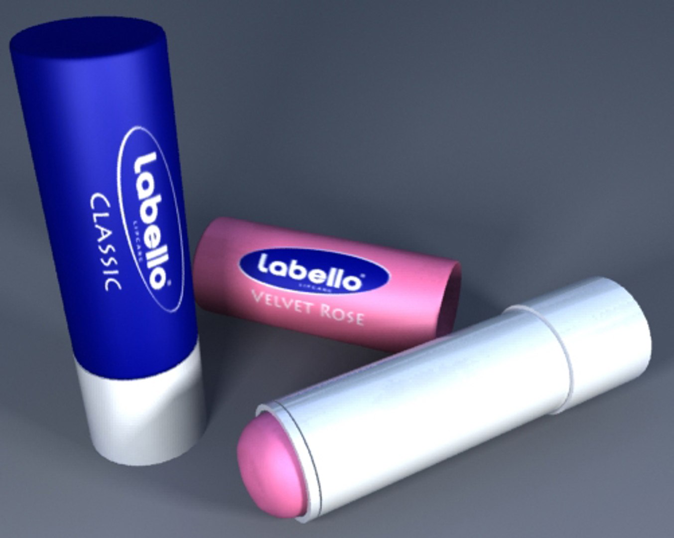 3d Model Of Labello Lipsticks
