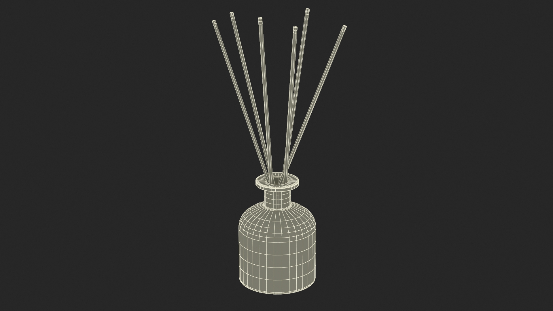 3D Aroma Reed Diffuser Bottle With Sticks - TurboSquid 2015373