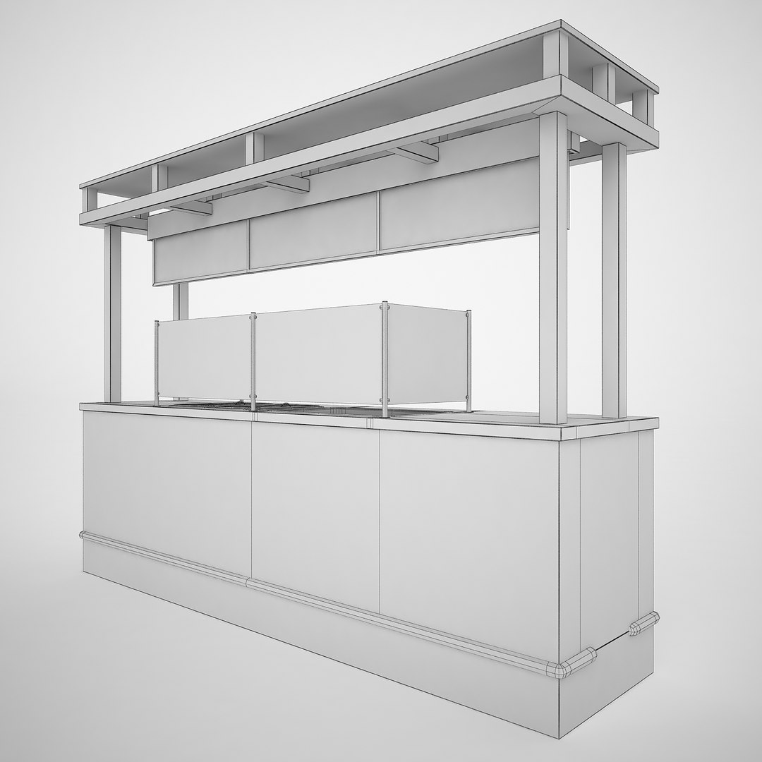 3ds max concession stand