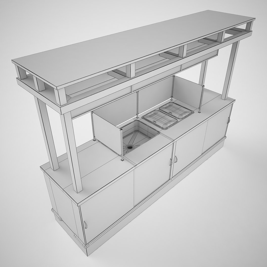 3ds max concession stand