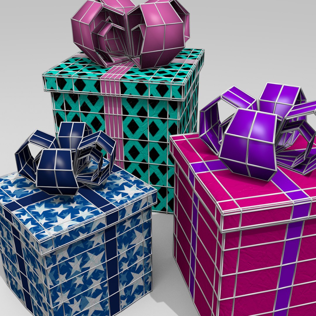 gifts 3d model