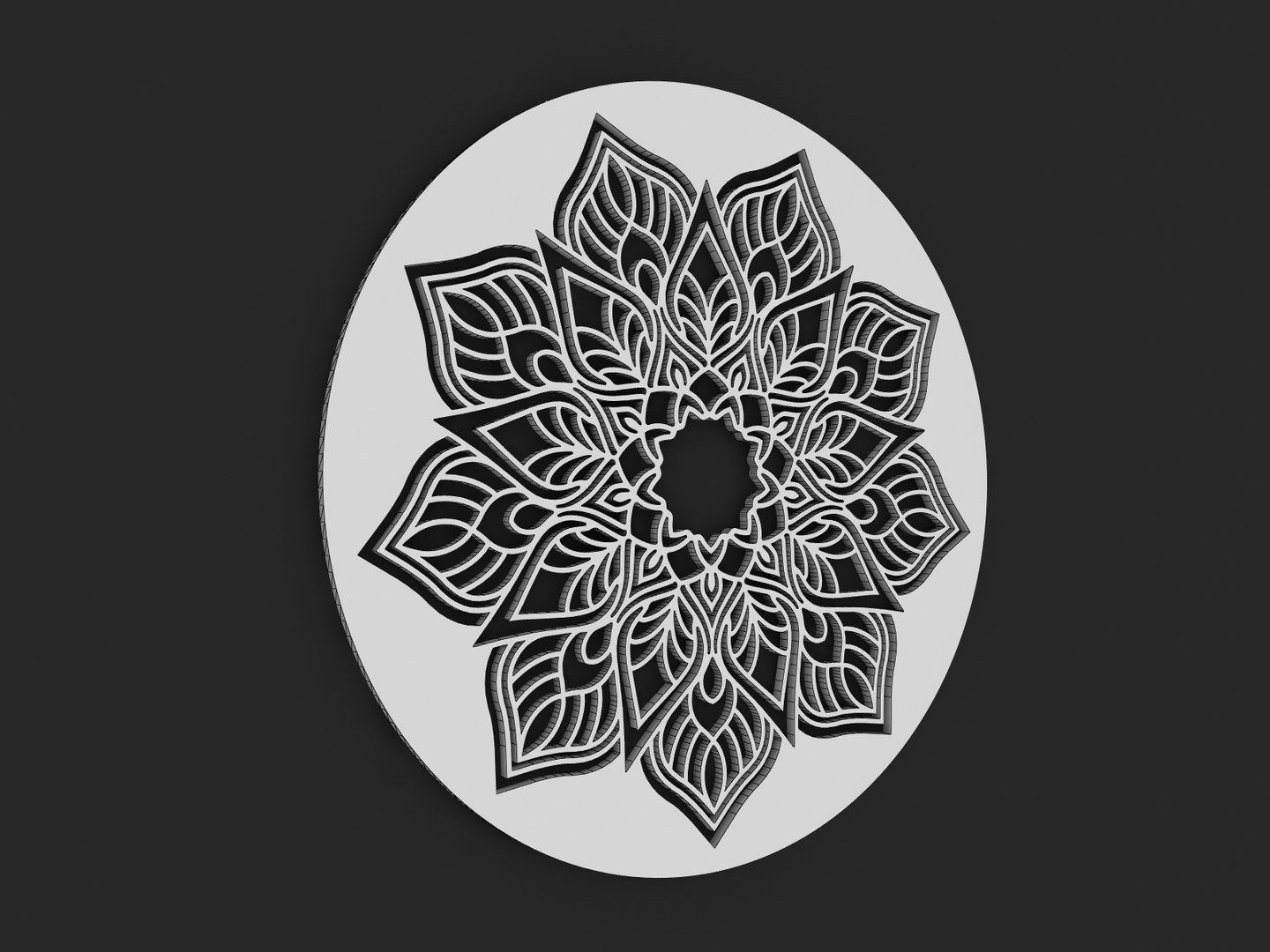 3D mandala cnc - TurboSquid 1583269