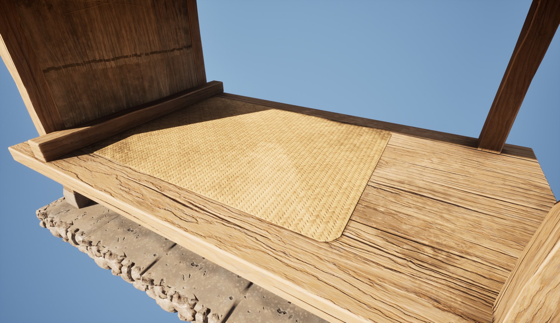 Bale Bengong Kuno A Open Pavilion Resting Hut Model - TurboSquid 2416455