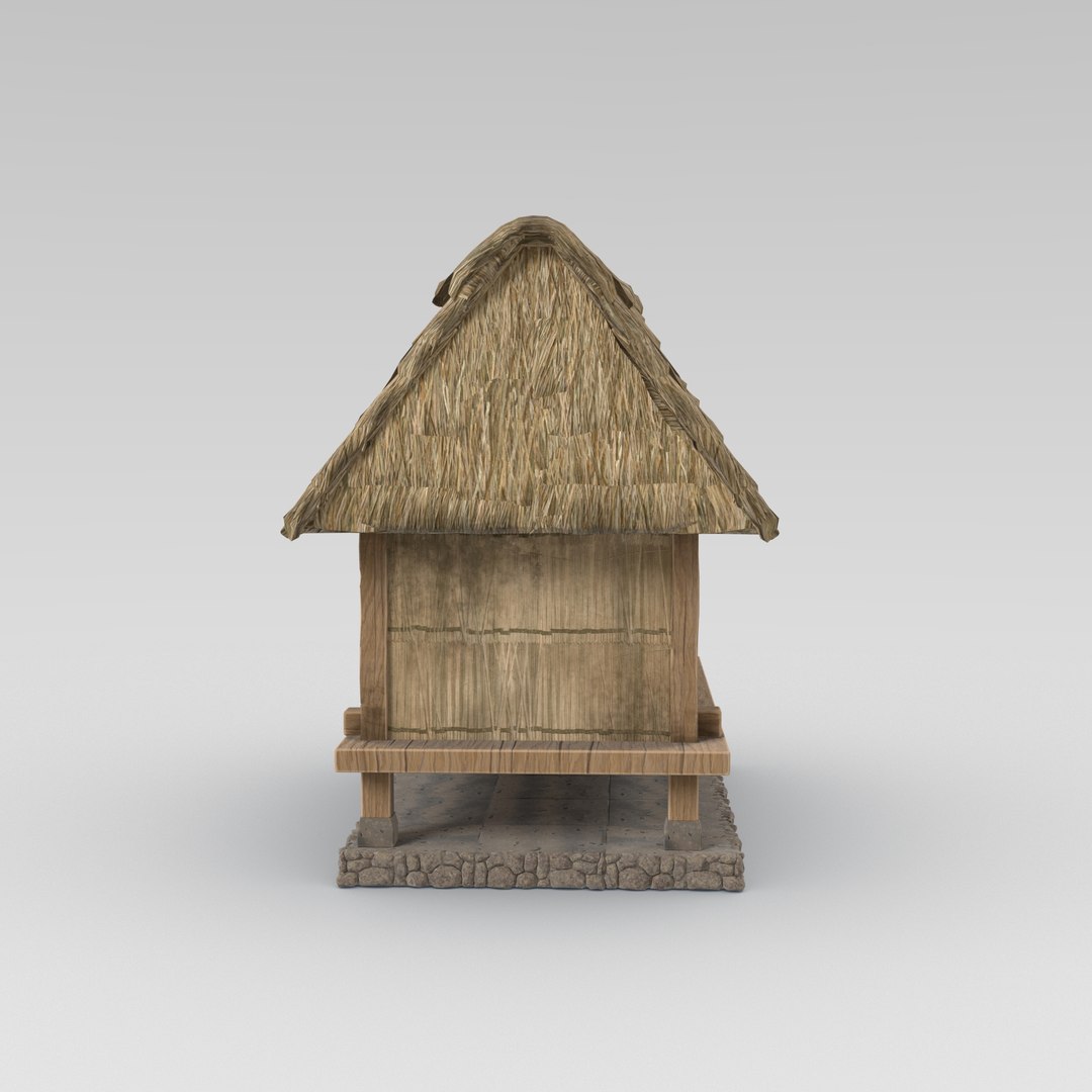 Bale Bengong Kuno A Open Pavilion Resting Hut Model - TurboSquid 2416455