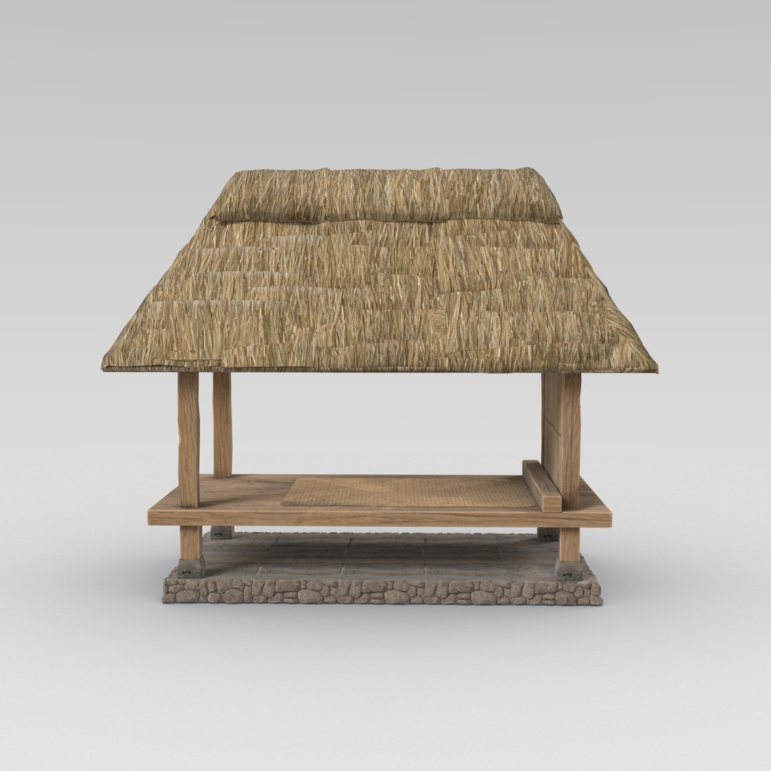 Bale Bengong Kuno A Open Pavilion Resting Hut Model - TurboSquid 2416455