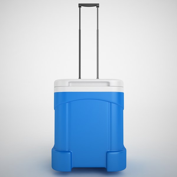 rolling cooler igloo 3d model