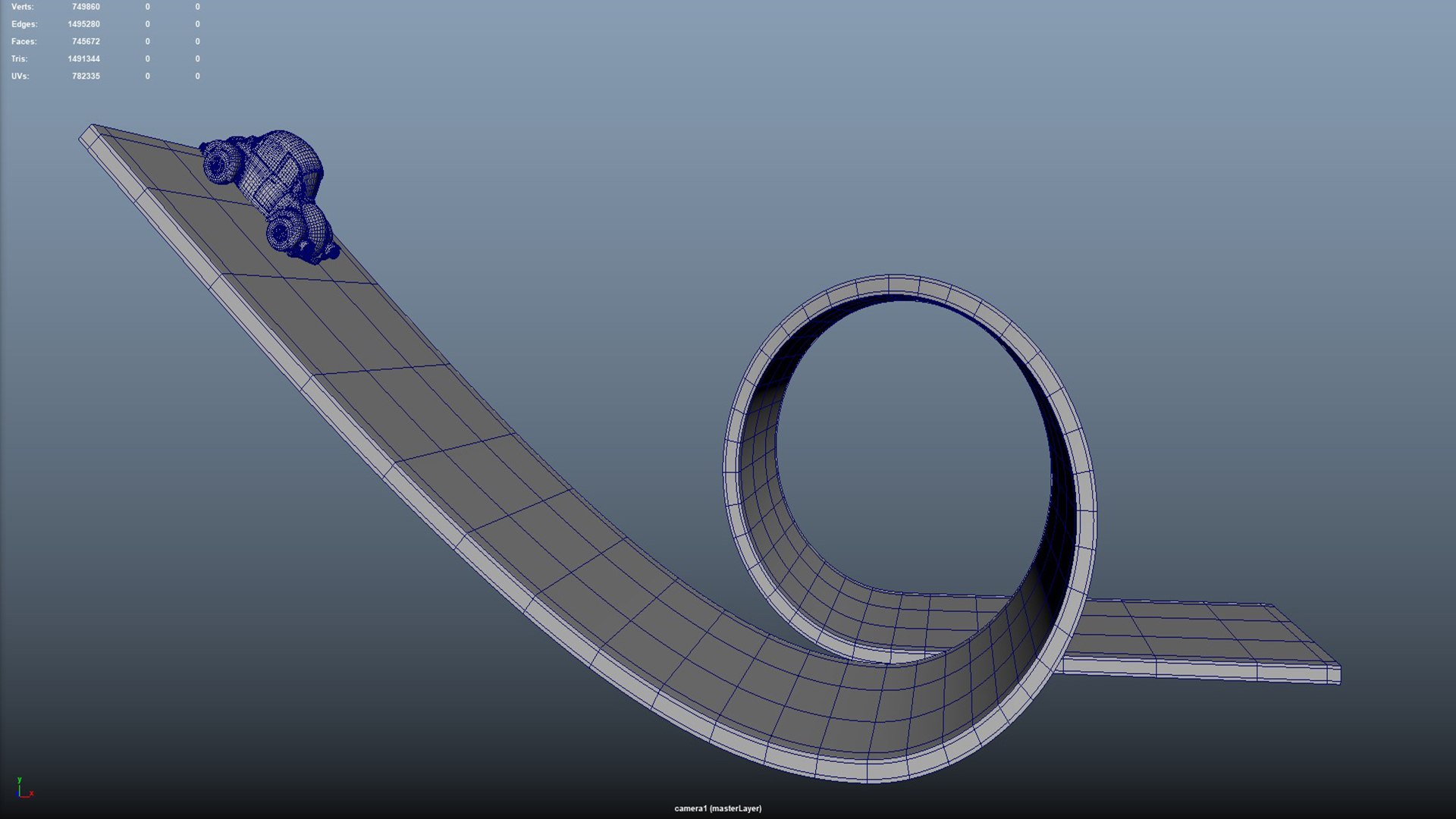 3D Hot Wheels Toy Car With Racing Track Model - TurboSquid 2184988