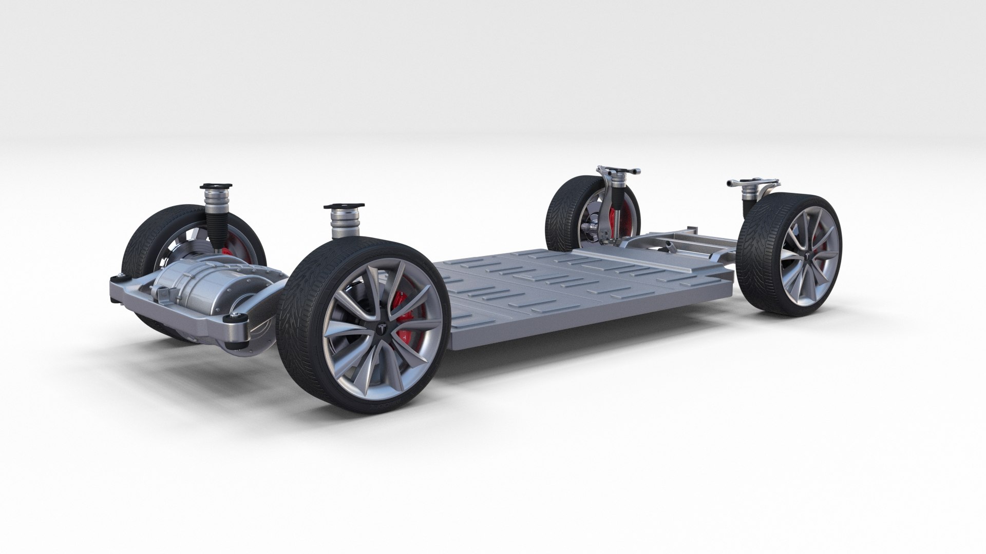 obj tesla 3 chassis