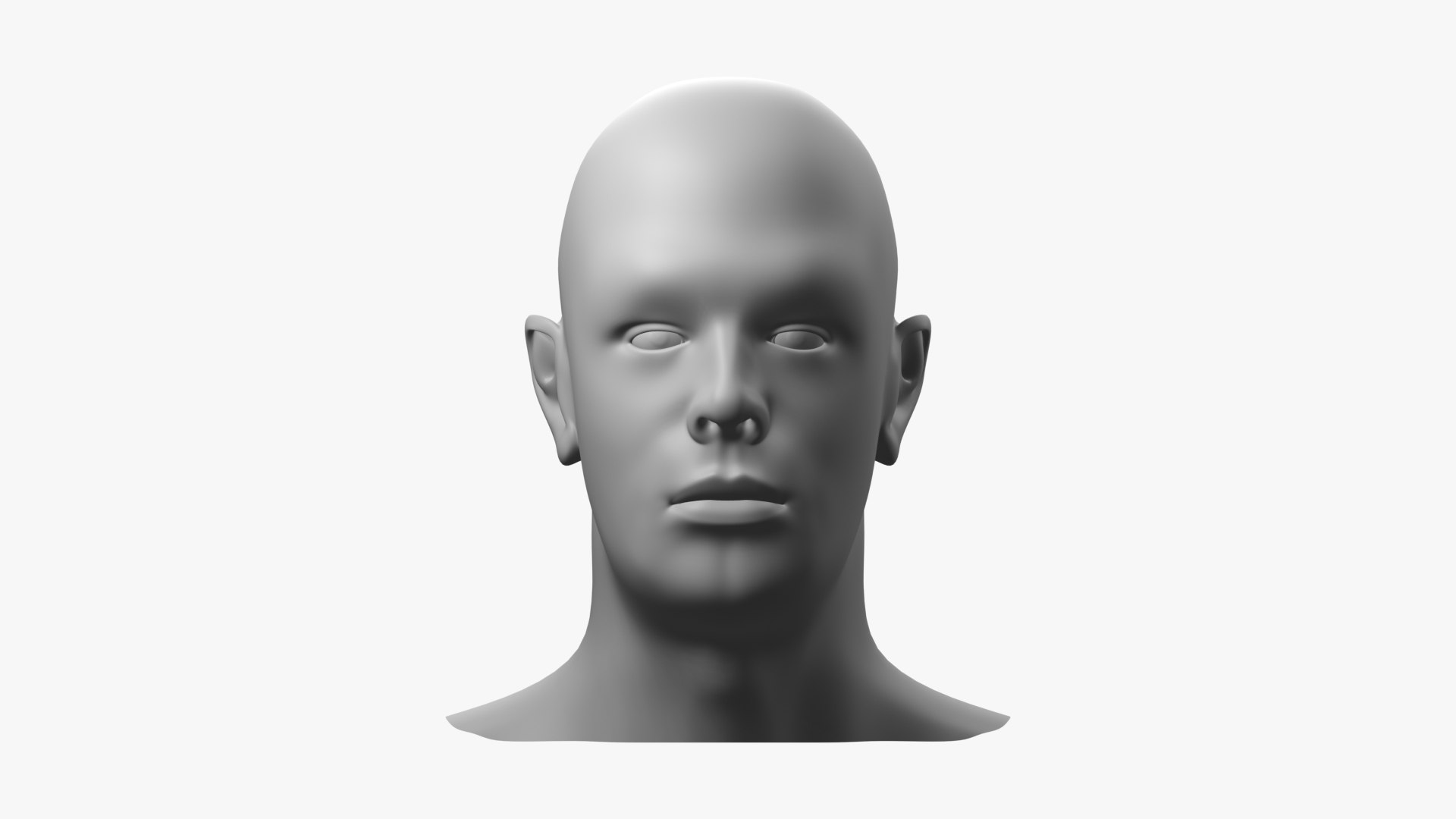 3D Male Head Base Mesh Subdivision Ready Model - TurboSquid 1987369