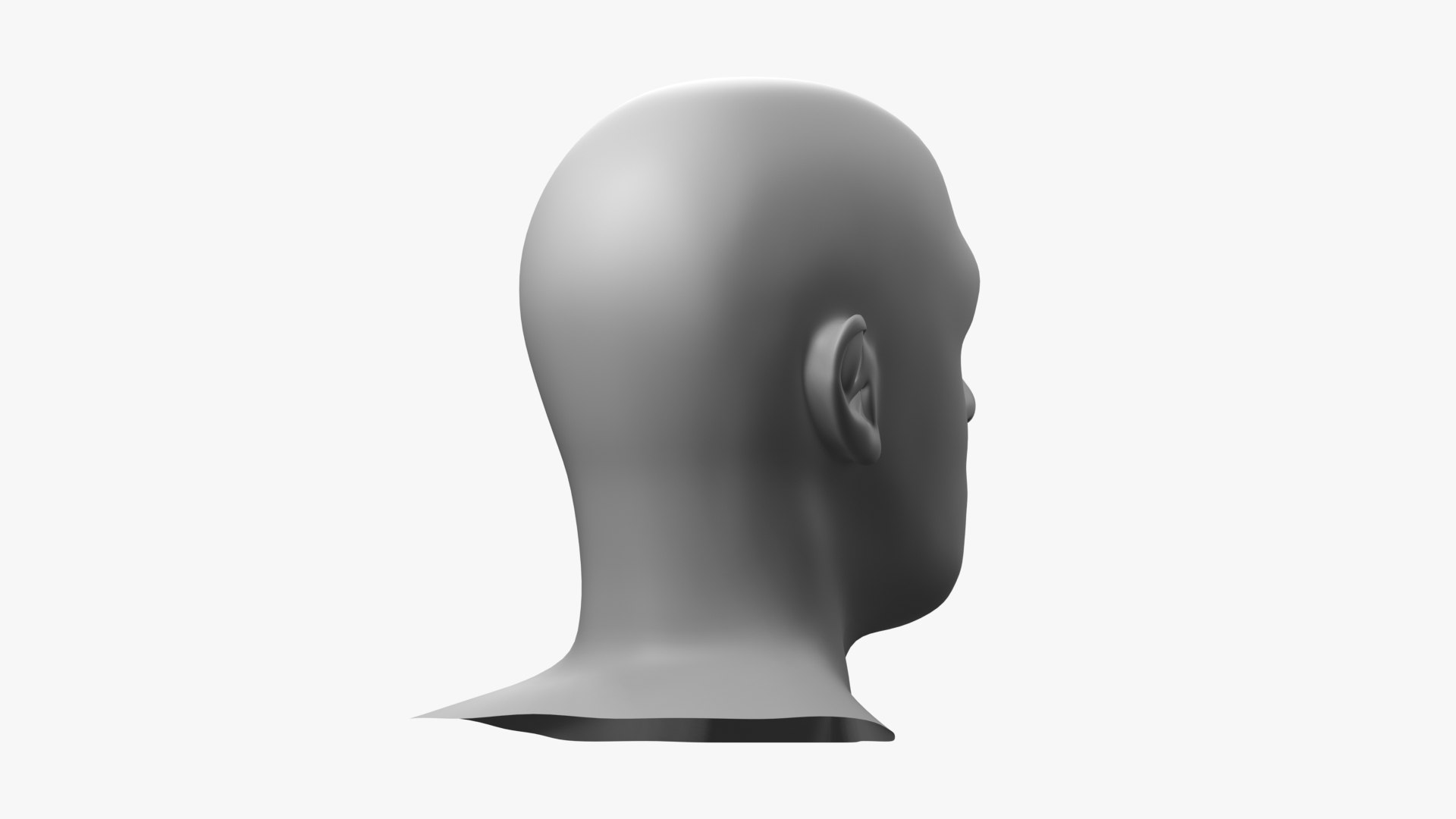 3D Male Head Base Mesh Subdivision Ready Model - TurboSquid 1987369
