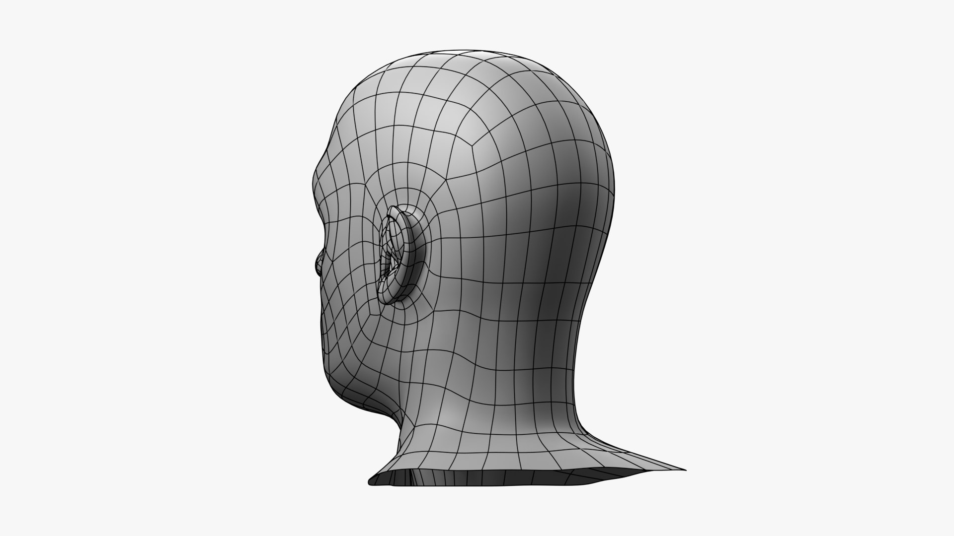 3D Male Head Base Mesh Subdivision Ready Model - TurboSquid 1987369