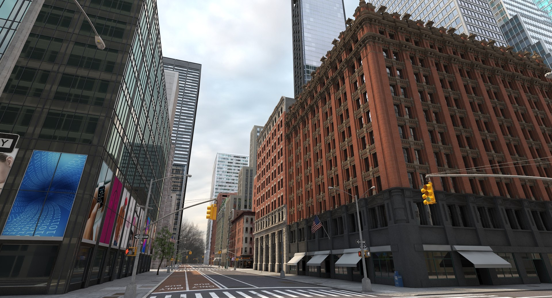 3D model Generic Manhattan Street - TurboSquid 2068619