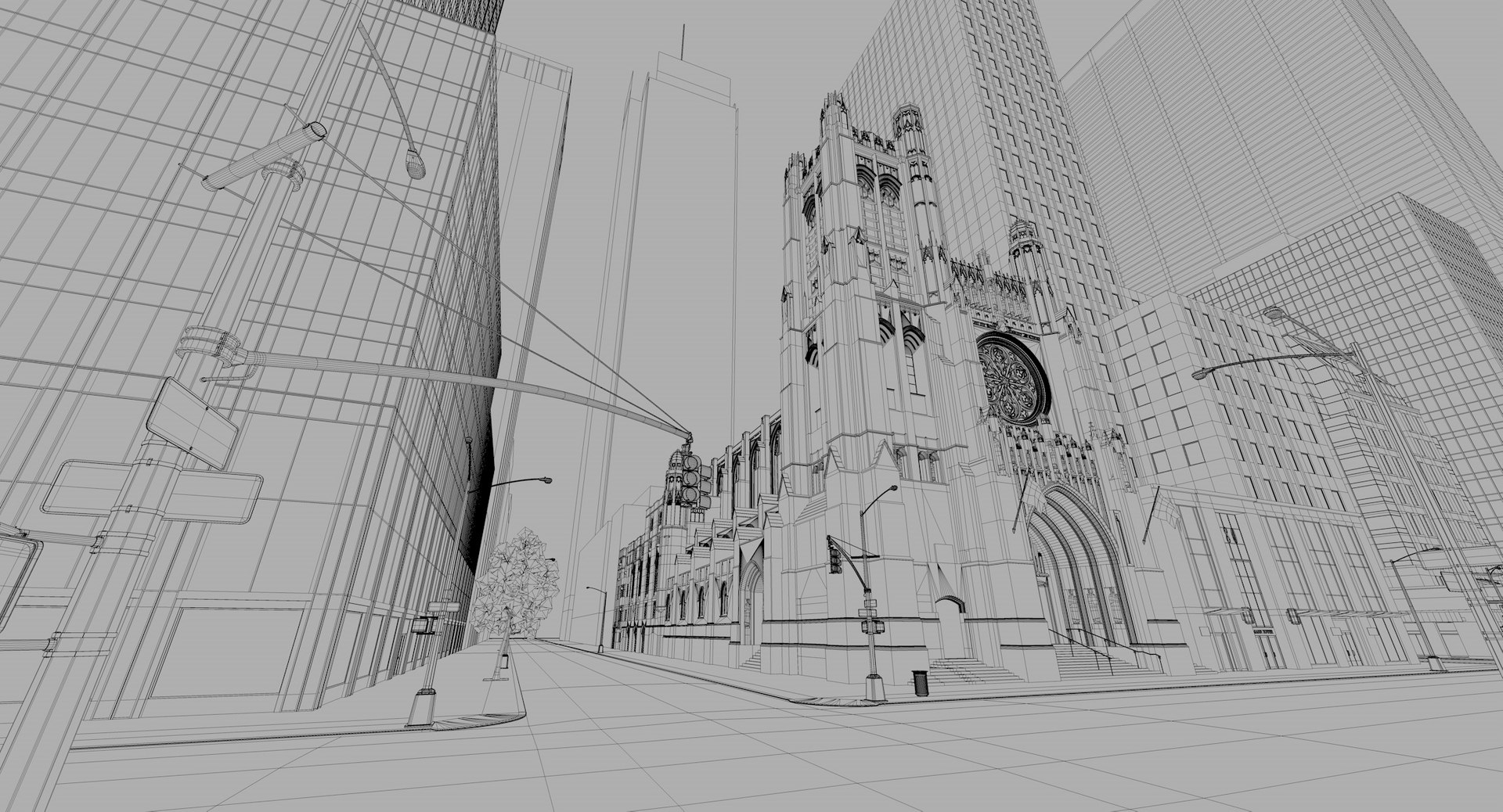 3D model Generic Manhattan Street - TurboSquid 2068619