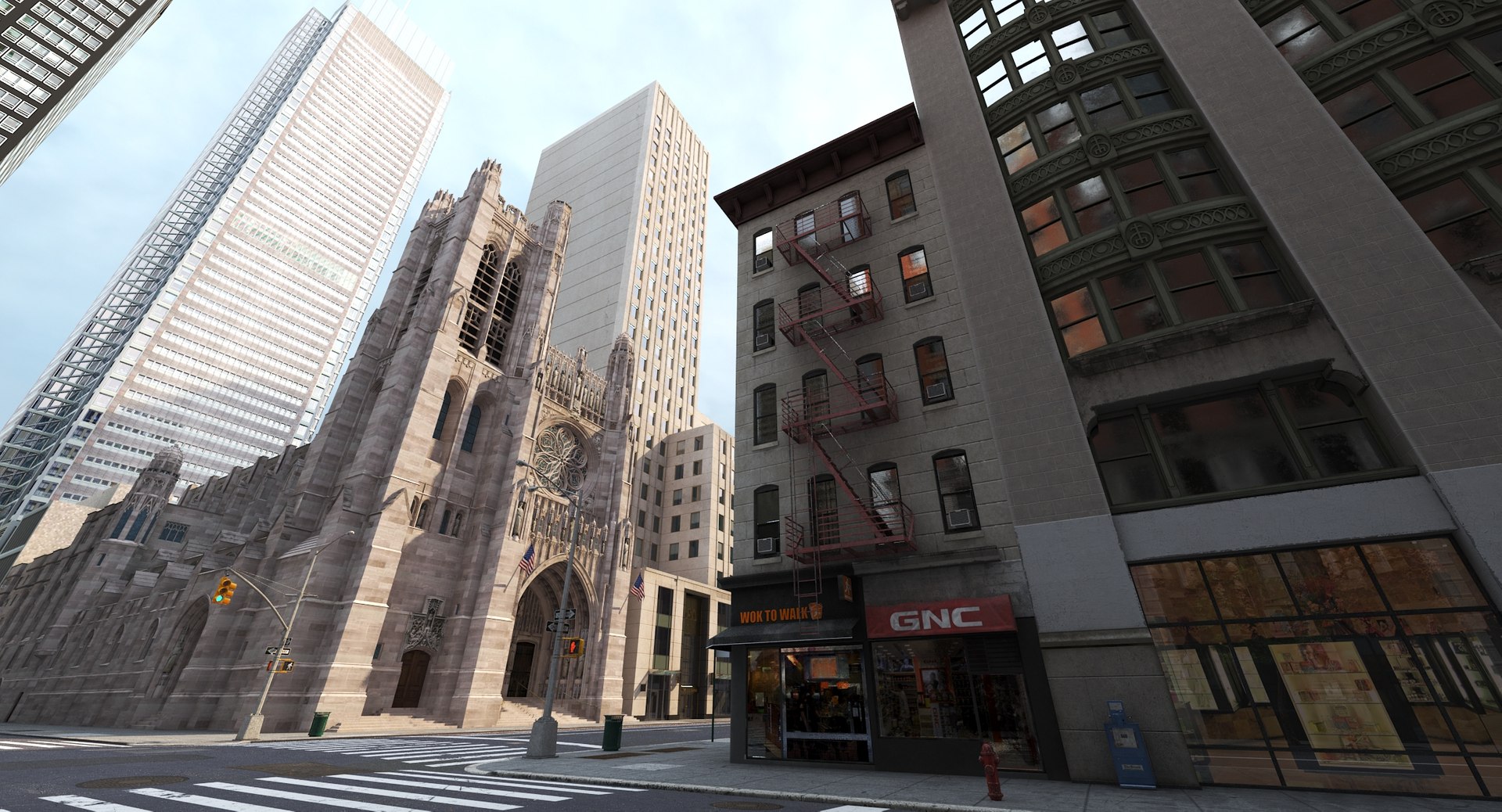 3D Model Generic Manhattan Street - TurboSquid 2068619