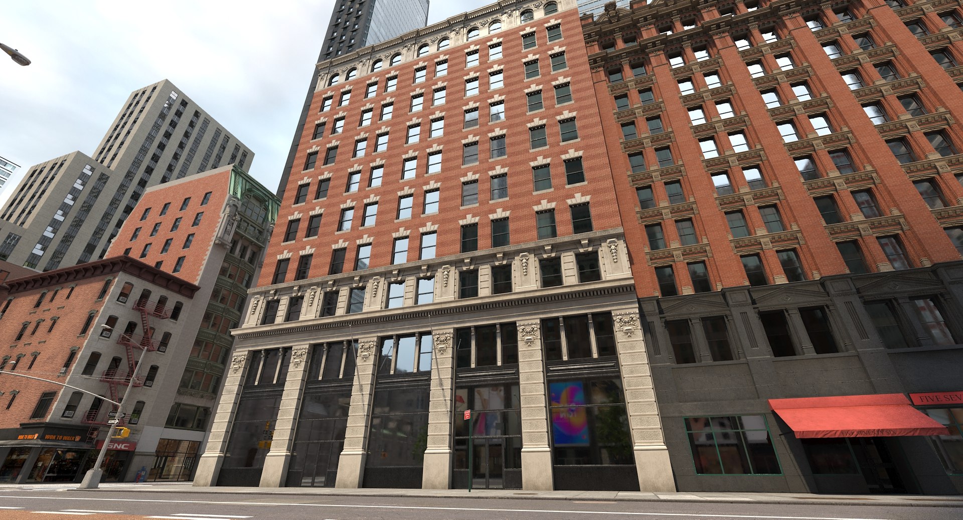 3D model Generic Manhattan Street - TurboSquid 2068619