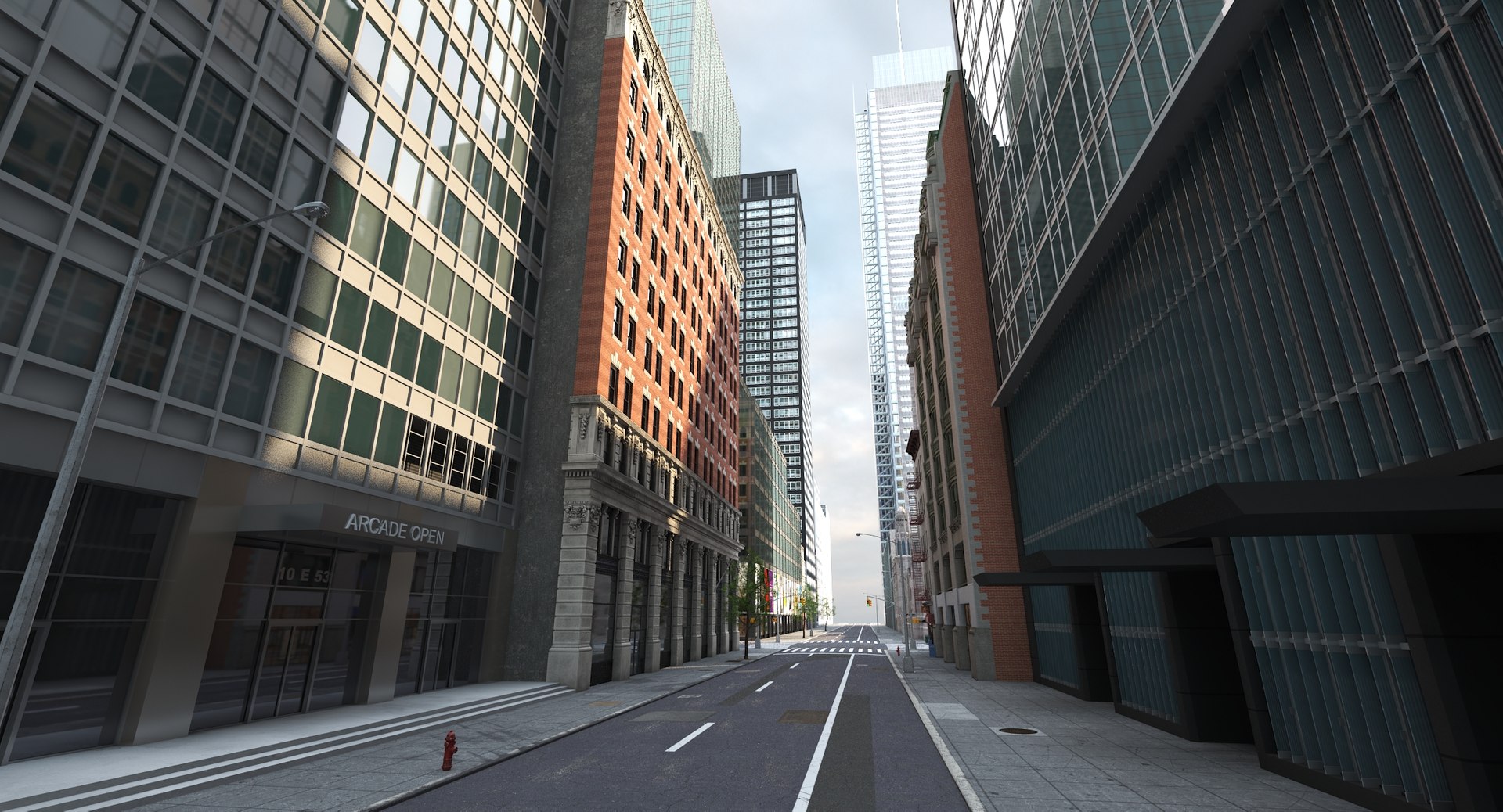 3D Model Generic Manhattan Street - TurboSquid 2068619