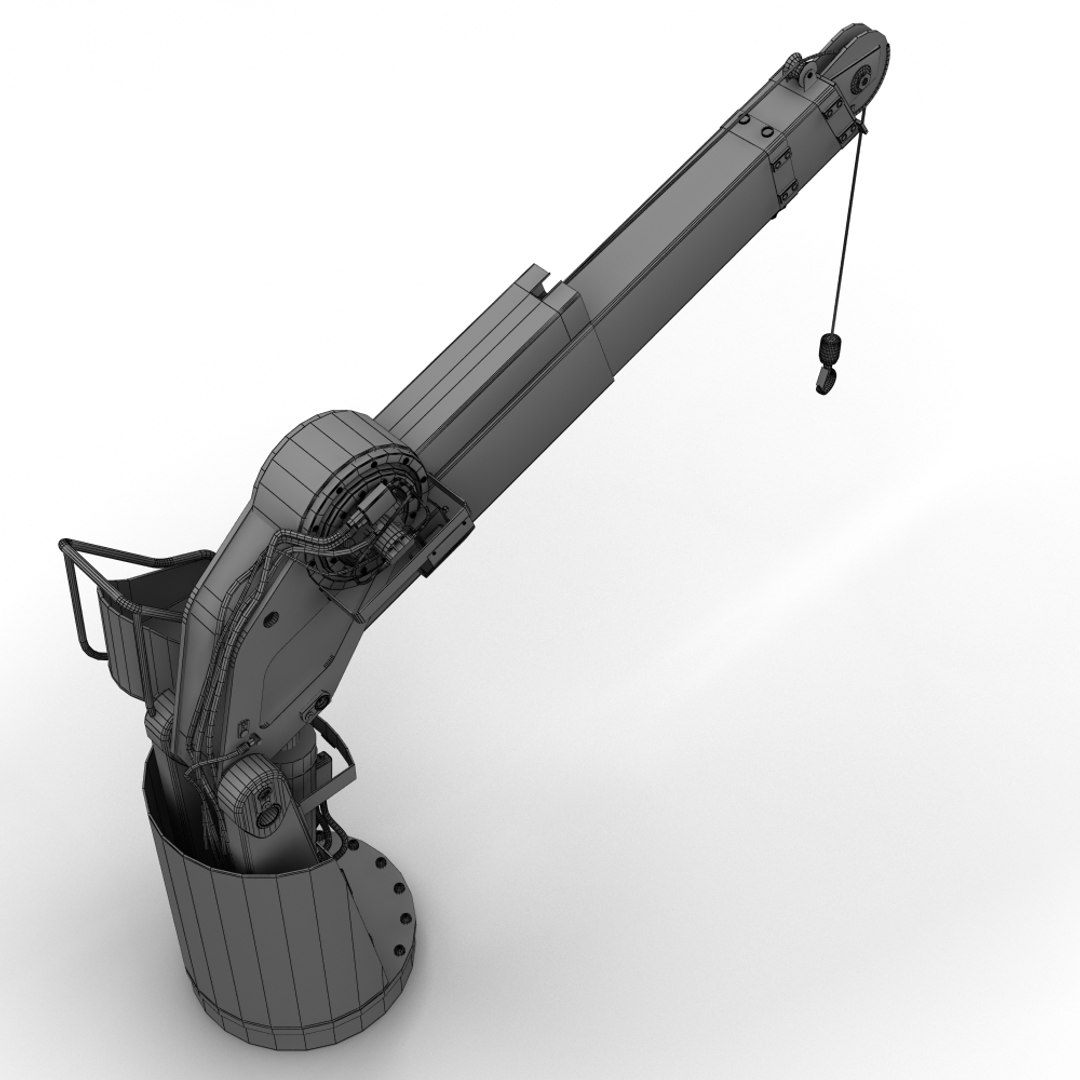 3d 3ds Small Crane Truck Industrial