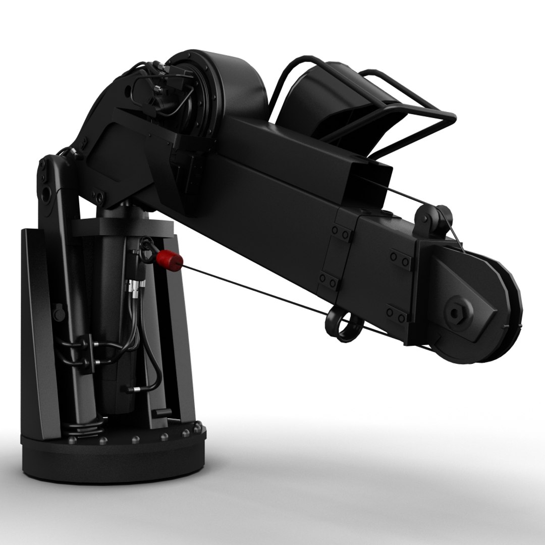 3d 3ds Small Crane Truck Industrial