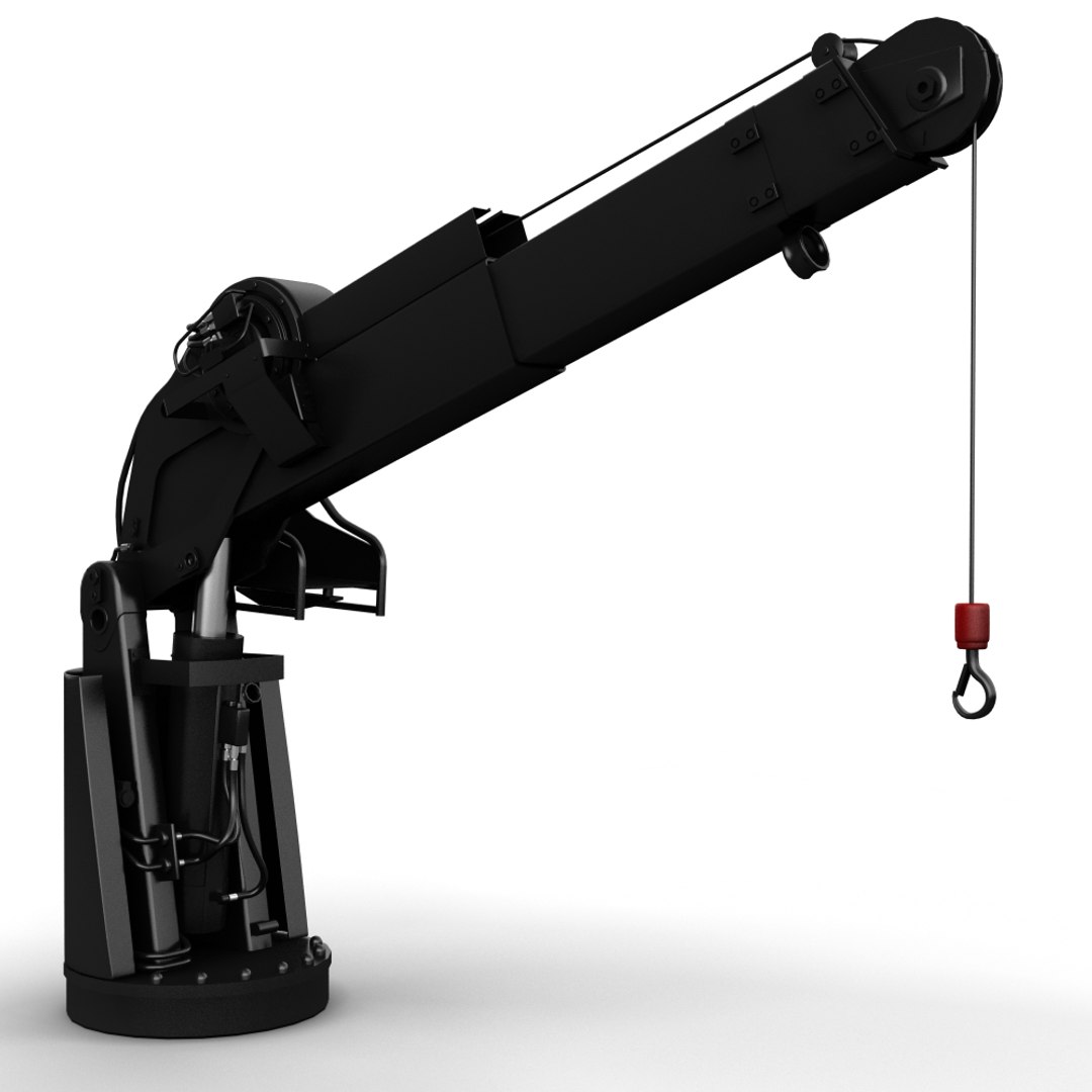 3d 3ds Small Crane Truck Industrial