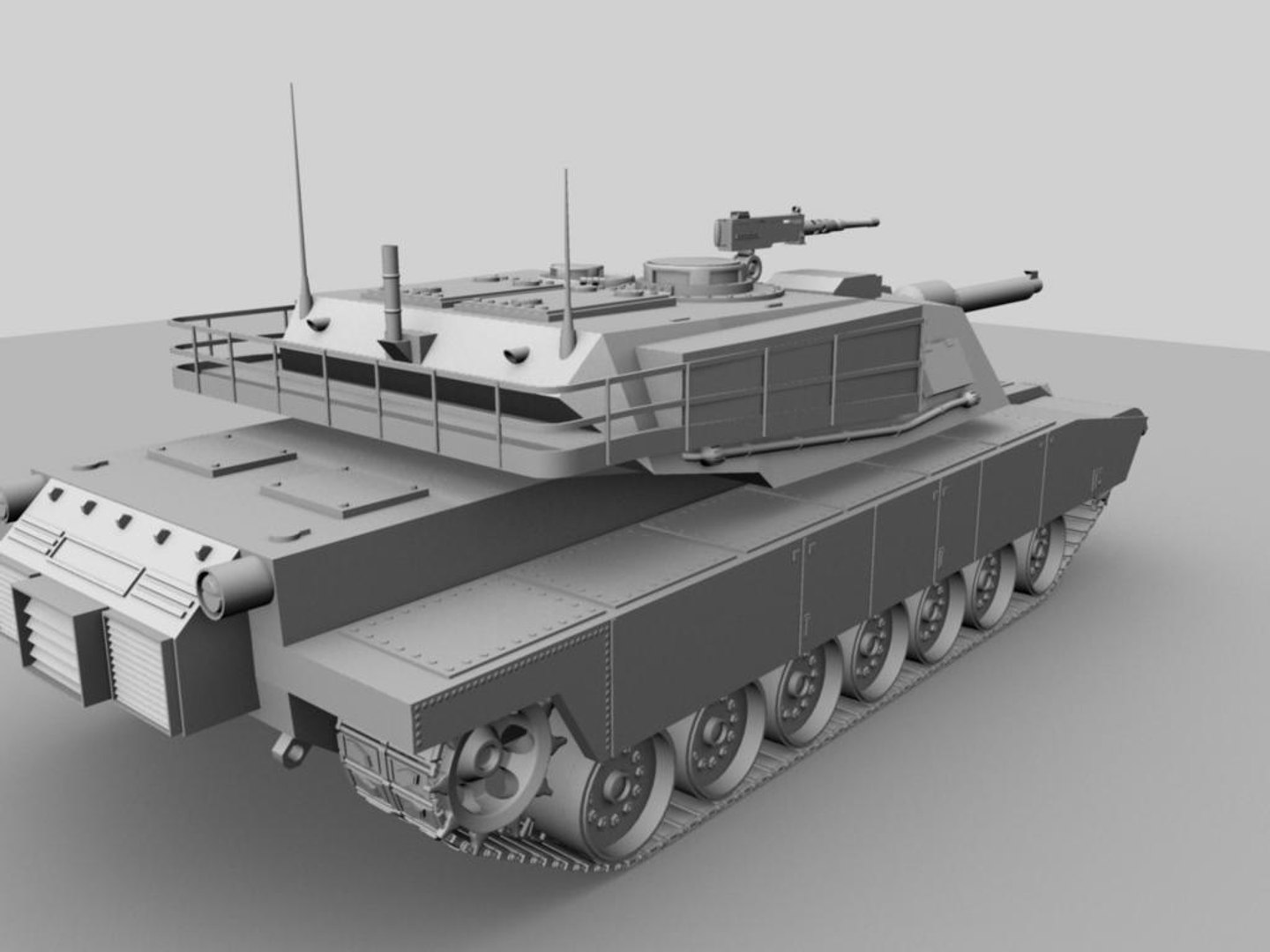 3d Model M1 Abrams Tank