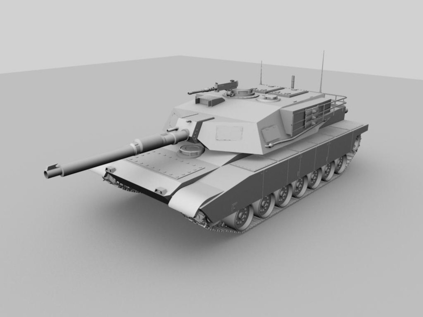 3d Model M1 Abrams Tank