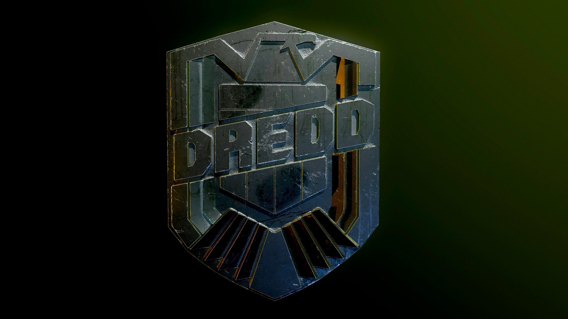 Judge Dredd Badge 3D Model - TurboSquid 1666969