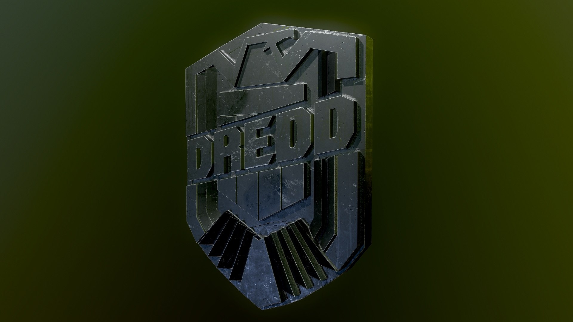 Judge Dredd Badge 3D Model - TurboSquid 1666969