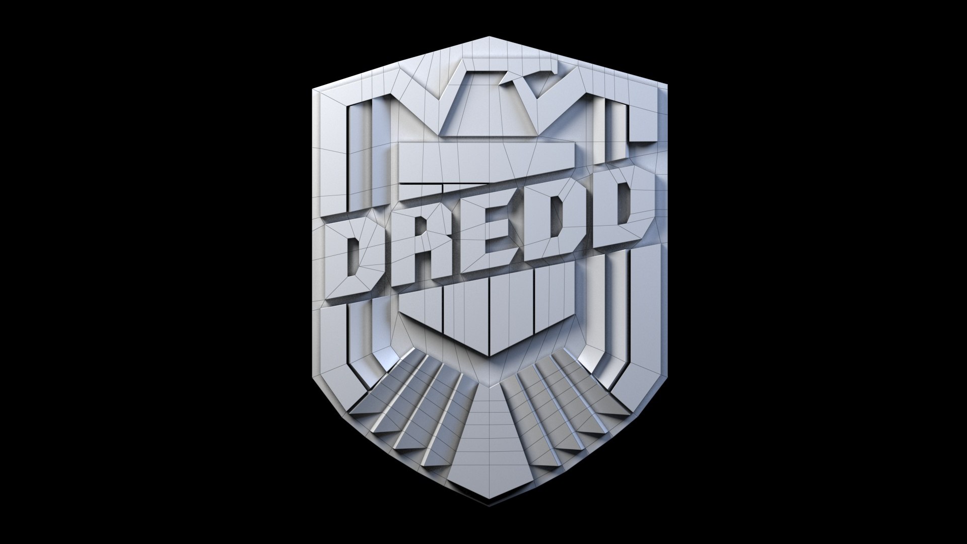 Judge Dredd Badge 3D Model - TurboSquid 1666969