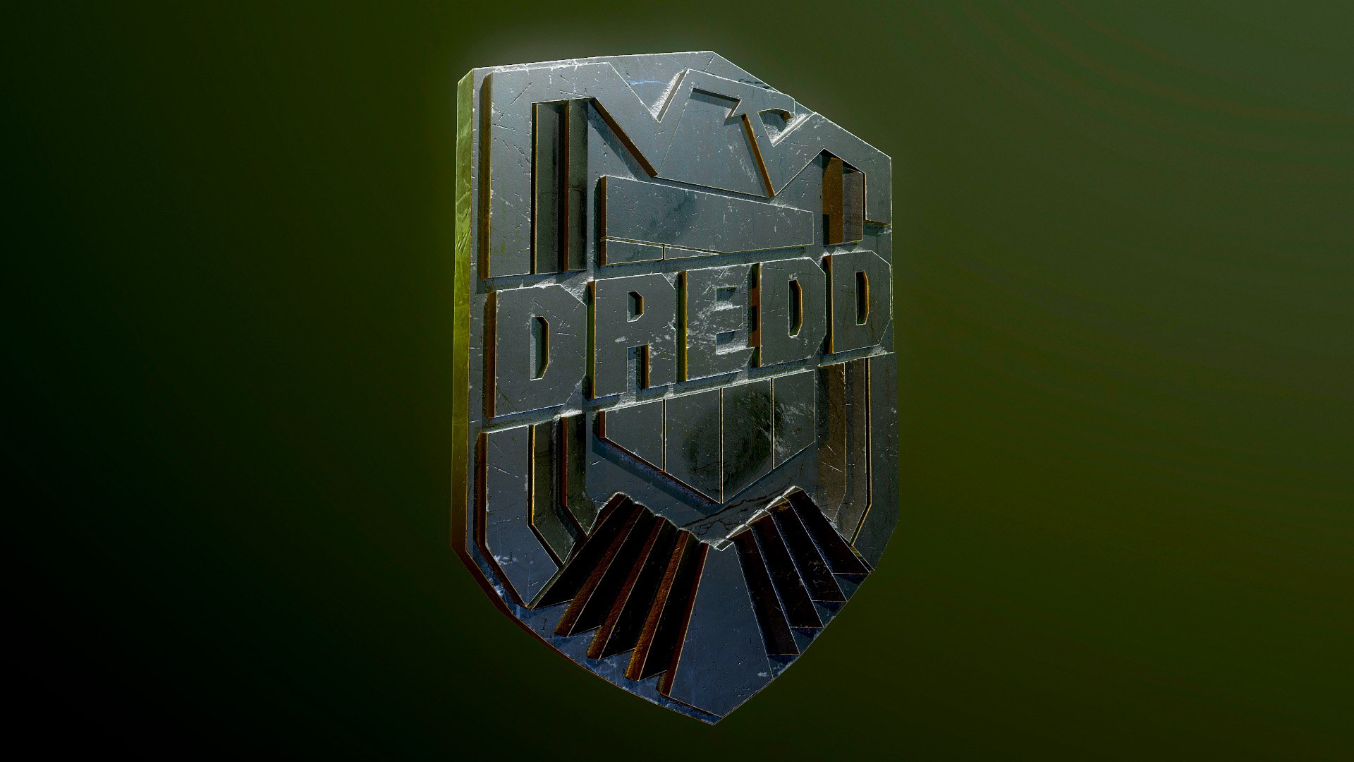 Judge Dredd Badge 3D Model - TurboSquid 1666969