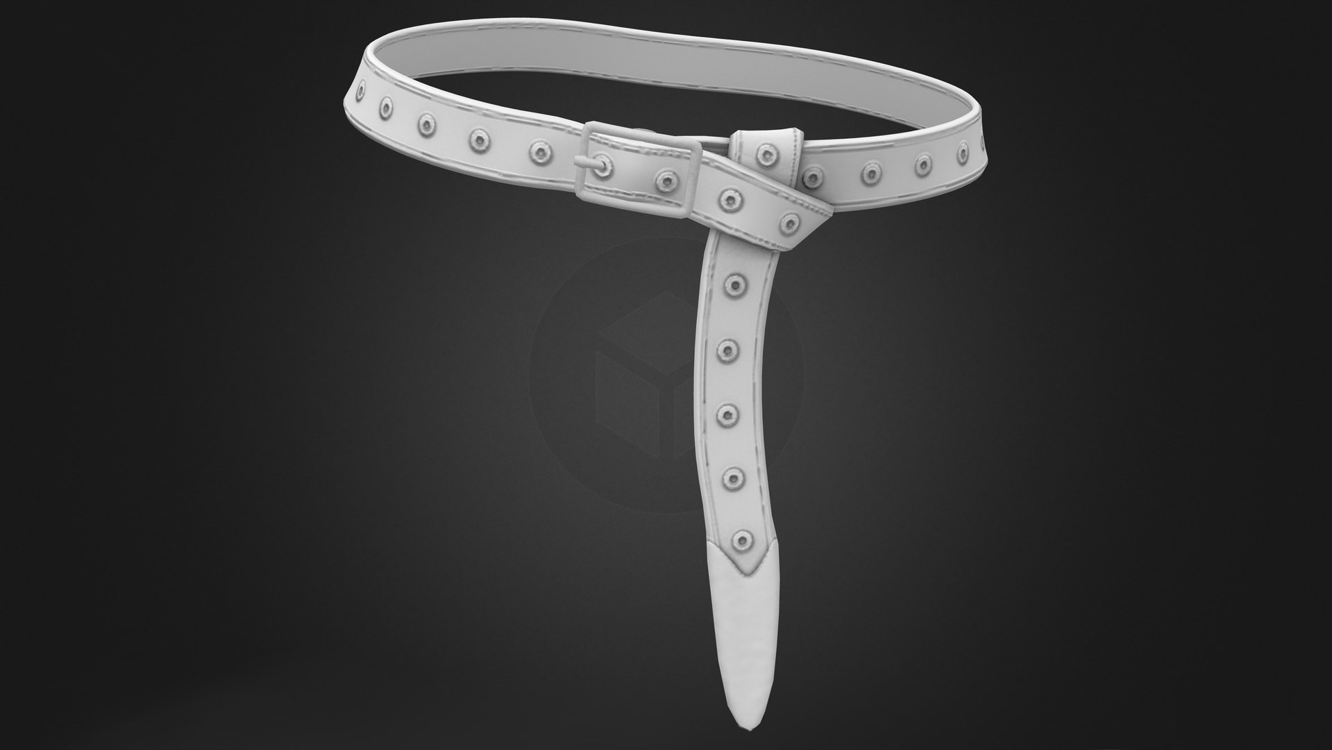Leather Knot Tie Belt 3D - TurboSquid 1999093