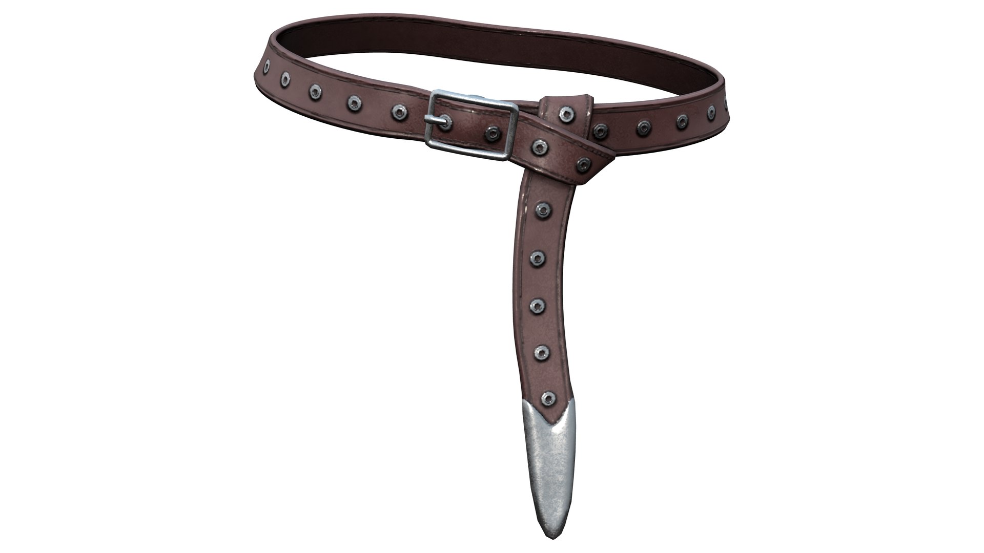 Leather Knot Tie Belt 3D - TurboSquid 1999093