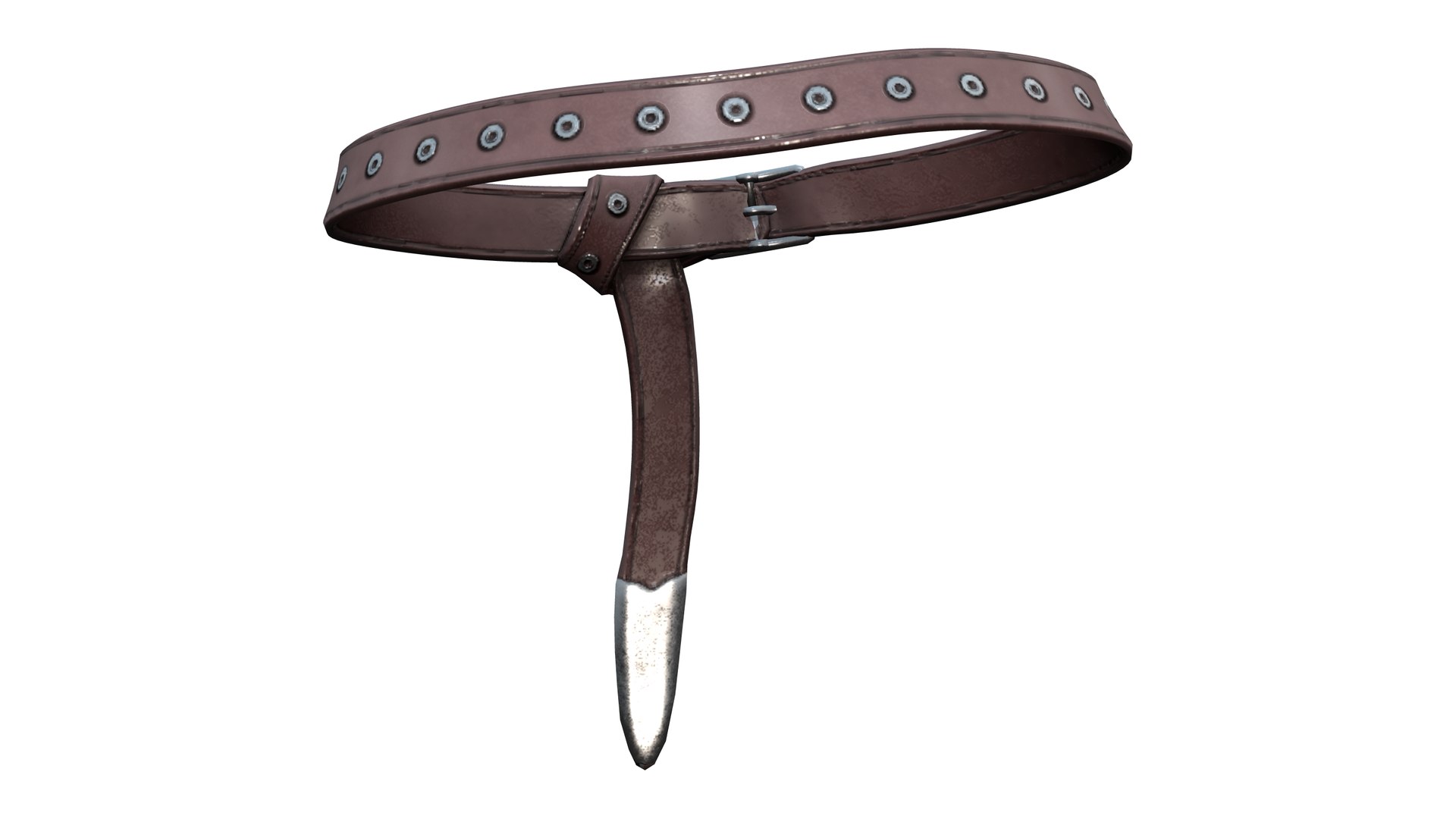 Leather Knot Tie Belt 3D - TurboSquid 1999093